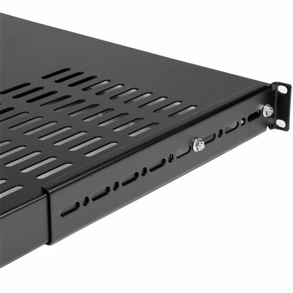 StarTech 1U Adjustable Vented Rack Mount Shelf ADJSHELFHDV
