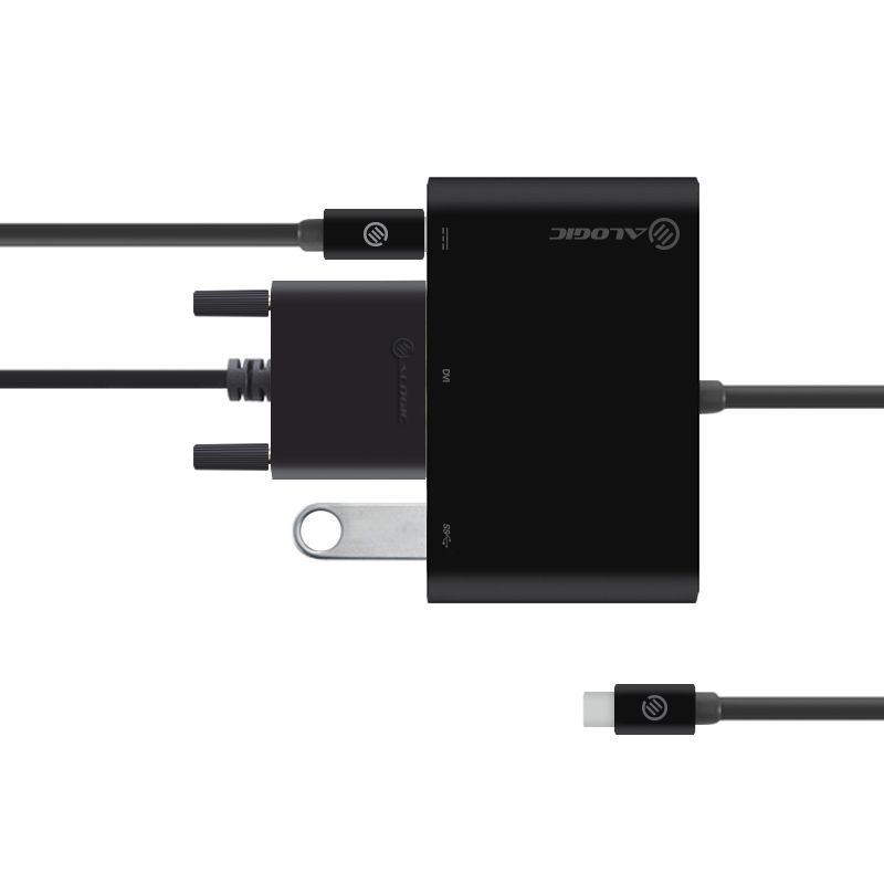 Alogic USB-C MultiPort Adapter to DVI/USB 3.0/USBC with Power Delivery ...