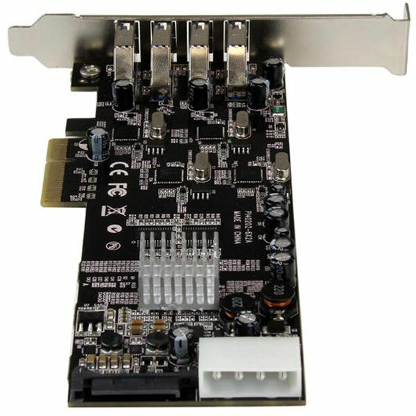 StarTech 4 Port PCIe USB 3.0 Card w/ 4 Channels PEXUSB3S44V