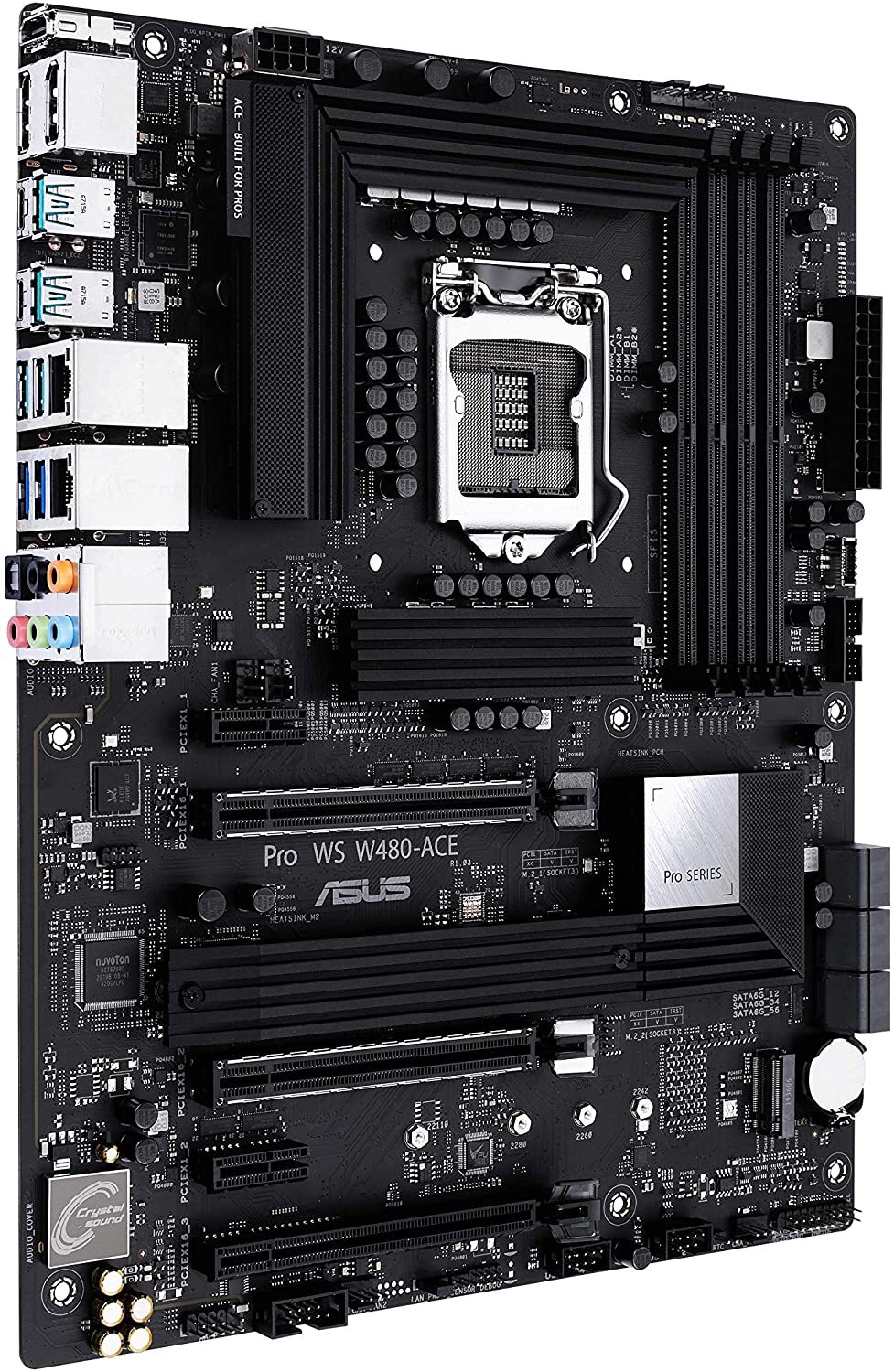 ASUS PRO WS W480-ACE ATX Workstation Motherboard, LGA 1200 for Intel ...