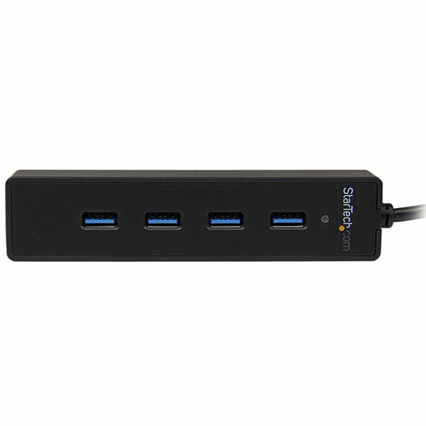 StarTech 4 Port SuperSpeed Portable USB 3.0 Hub ST4300PBU3
