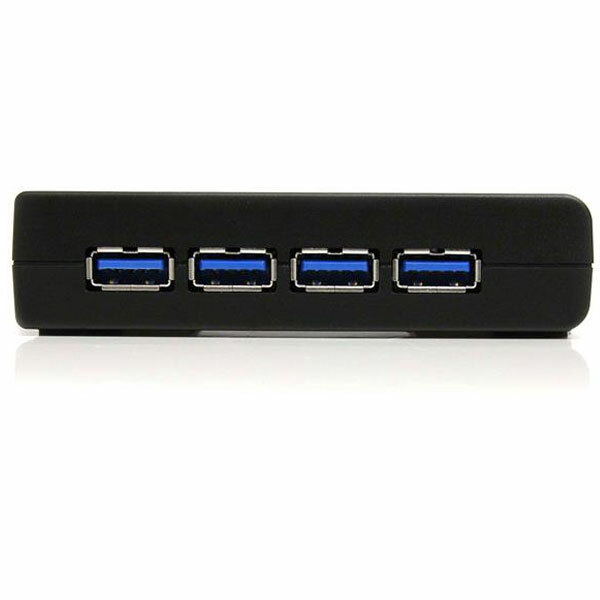 StarTech 4 Port SuperSpeed USB 3.0 Hub - Black ST4300USB3