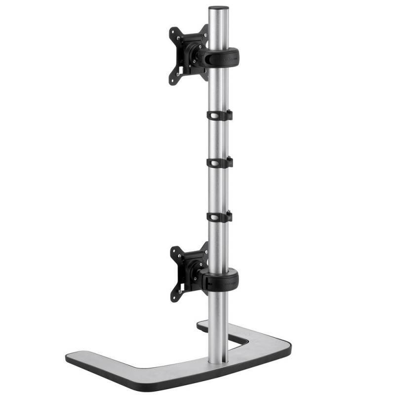 Atdec Visidec VFS-DV Freestanding LCD Monitor Stand for Dual Monitors ...