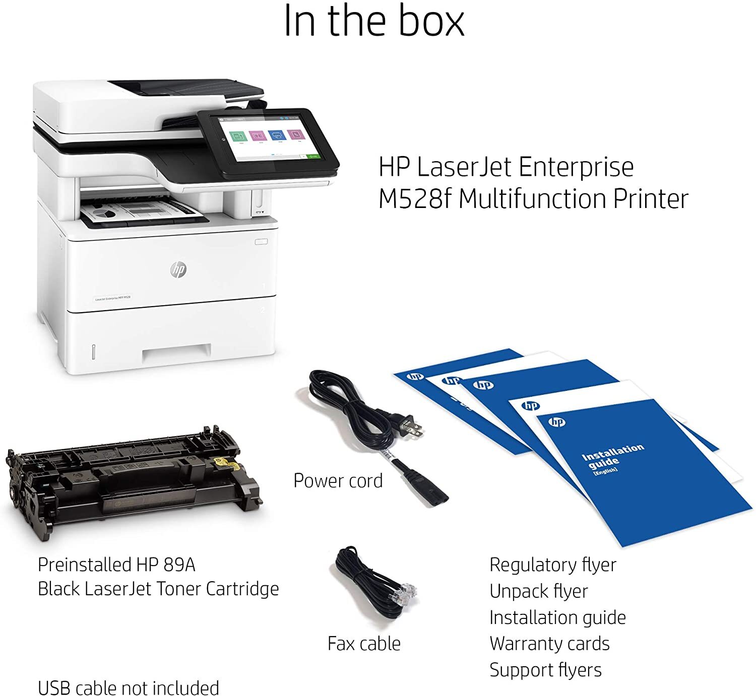 HP LaserJet Enterprise M528f Multifunction Mono Duplex Wireless Laser ...
