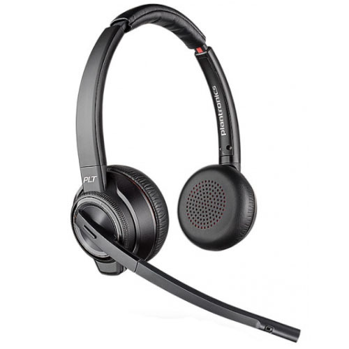 Poly Savi S8220 UC D200 USB-C Binaural DECT Wireless Headset 209815-02 ...