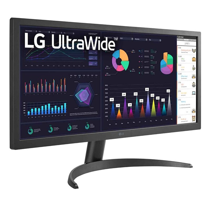 LG 26WQ500-B 25.7" 75Hz 21:9 UltraWide Full HD AMD FreeSync IPS Monitor ...