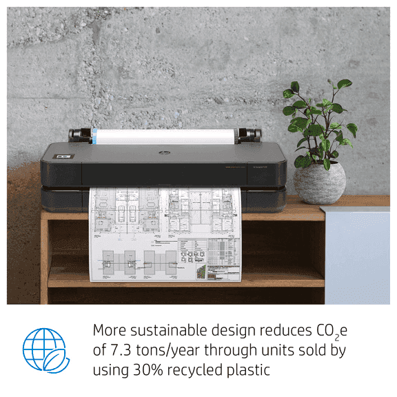 HP DesignJet T230 24-in Large Format Compact Wireless Printer A4-A1 ...