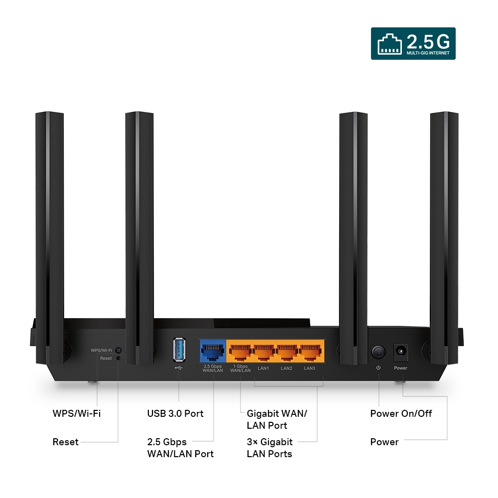 TP-Link Archer AX55 Pro AX3000 Multi-Gigabit Wi-Fi 6 Router with 2.5G ... TP-Link Archer AX55 Pro AX3000 Multi-Gigabit Wi-Fi 6 Router with 2.5G ...