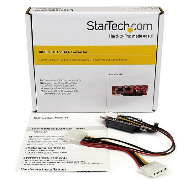 StarTech 40-Pin IDE to SATA Adapter Converter IDE2SAT2