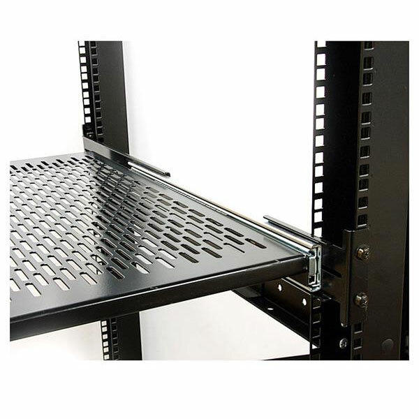StarTech 2U Sliding Vented Rack Mount Shelf UNISLDSHF19