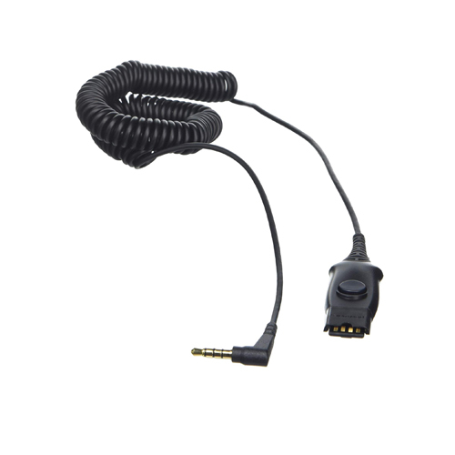 Poly MO300 10Ft 3.5mm to QD Coiled Cable 38541-04 for iPhone |DeviceDeal