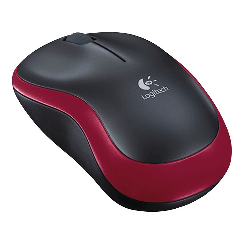 Logitech M185 Wireless Mouse - Red 910-002503