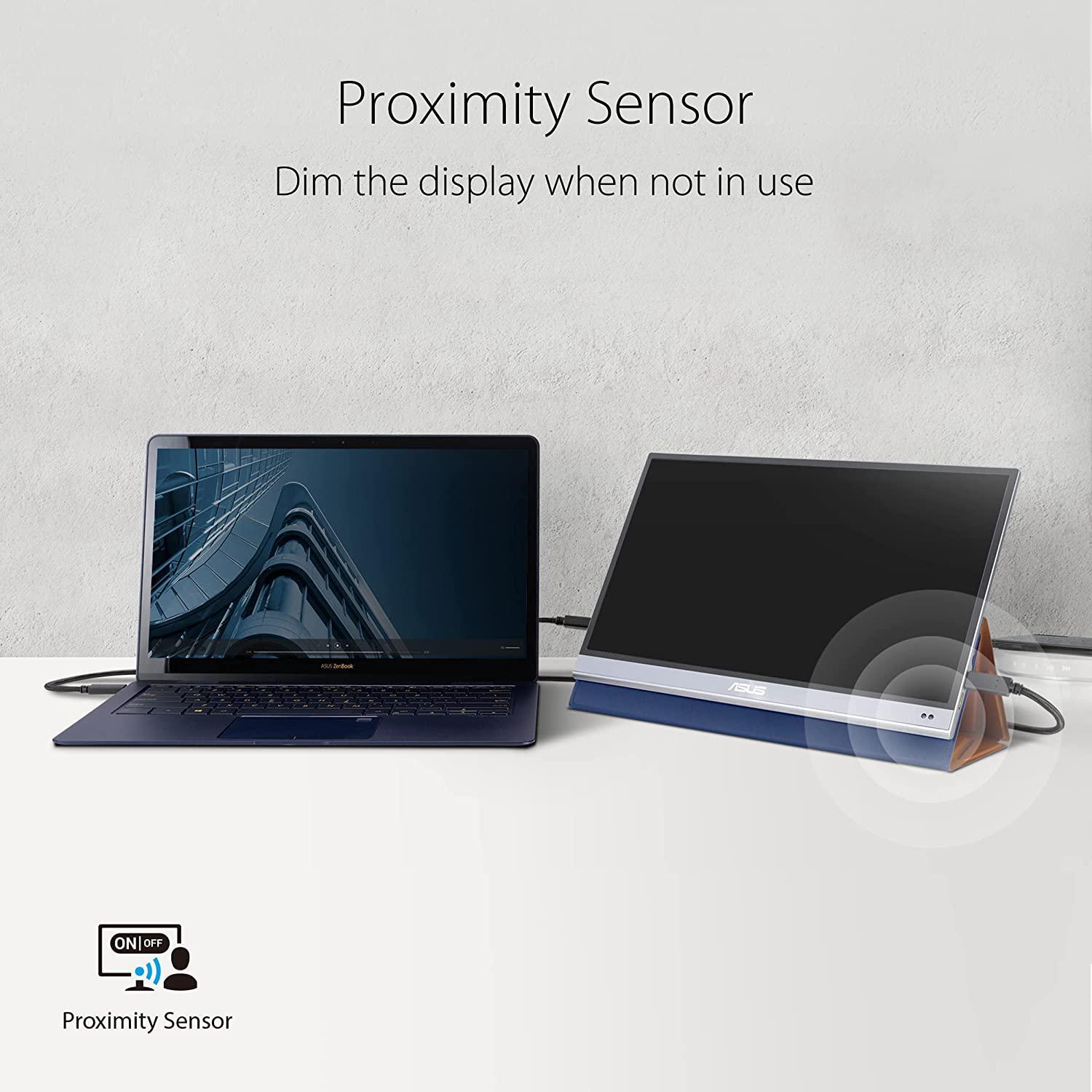 ASUS MQ13AH ZenScreen OLED 13.3” 1080P Portable Full HD Monitor (MQ13AH ...