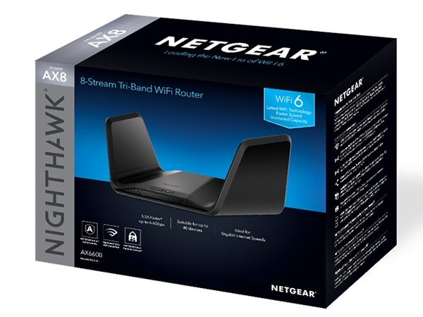NETGEAR RAX70-100AUS Nighthawk 8-Stream Tri-Band WiFi 6 Router (up to 6 ...