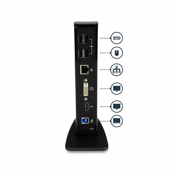 StarTech Dual Monitor USB 3.0 Docking Station - HDMI & DVI - 6 x USB ... StarTech Dual Monitor USB 3.0 Docking Station - HDMI & DVI - 6 x USB ...