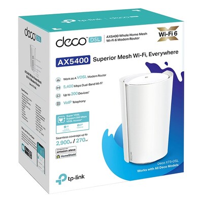 TP-Link Deco X73-DSL AX5400 VDSL2 Dual Band Whole Home Mesh Wi-Fi 6 ...