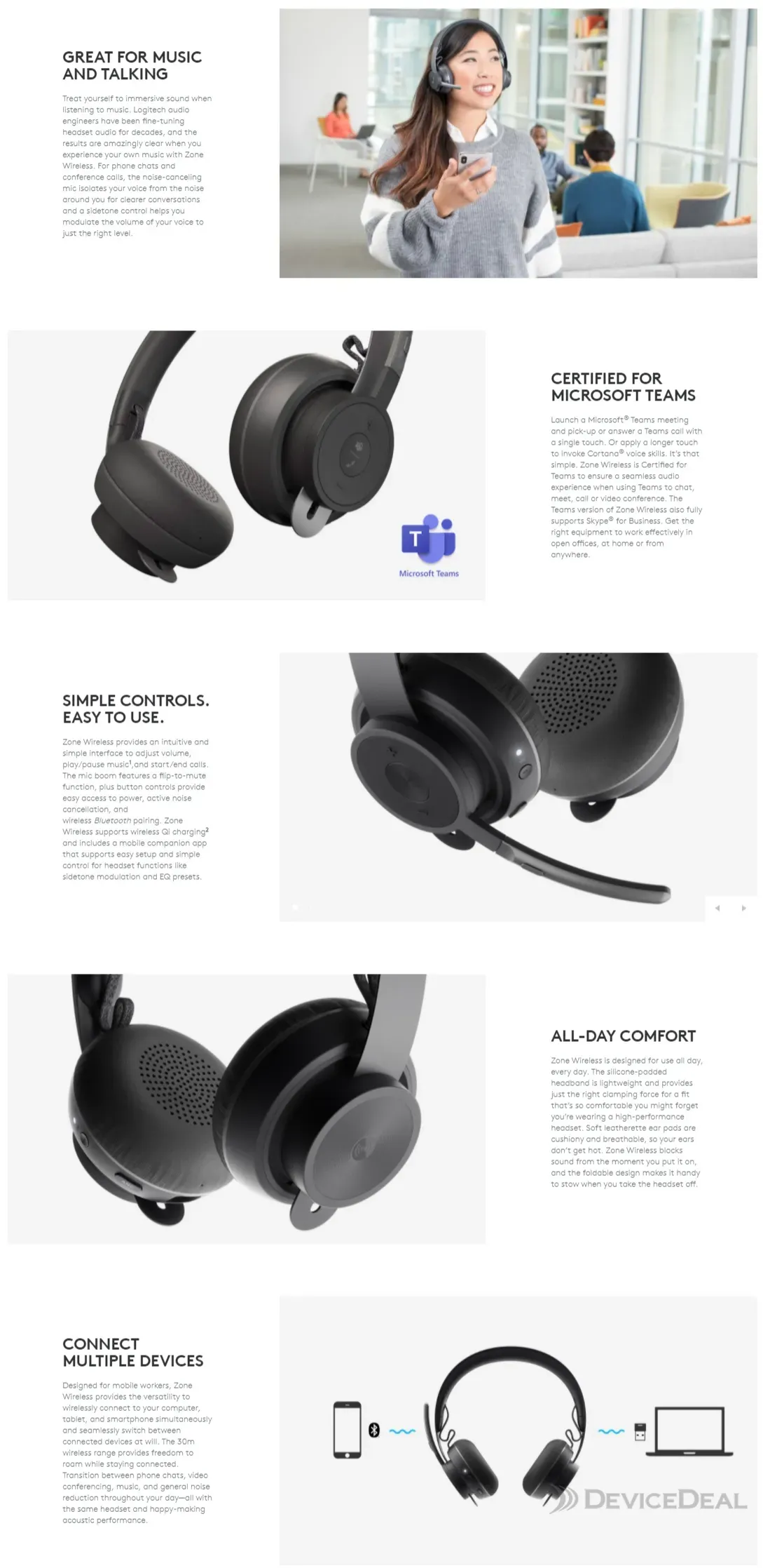 Logitech ZONE WIRELESS PLUS | DeviceDeal