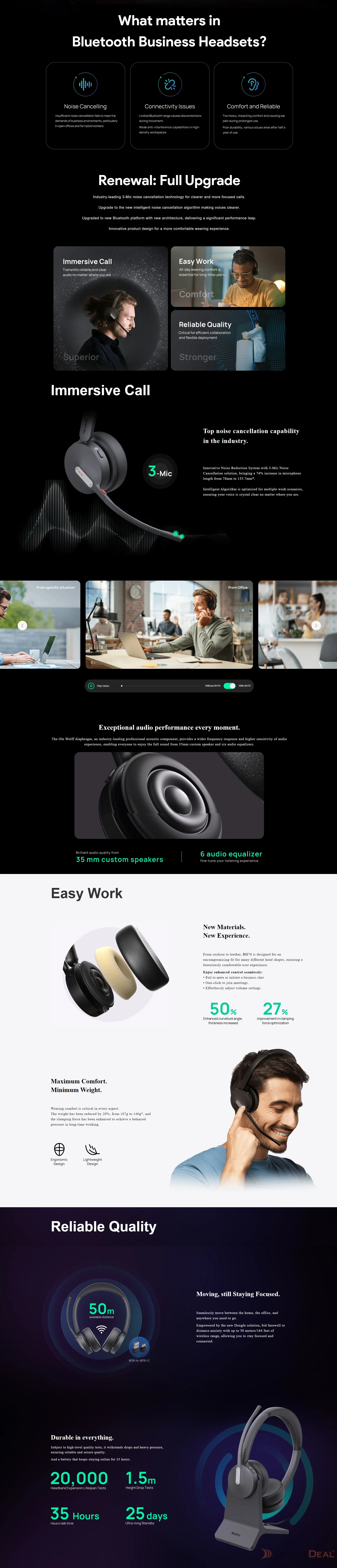 Yealink BH70-M-UC-C BH70 Mono UC USB-C | Device Deal