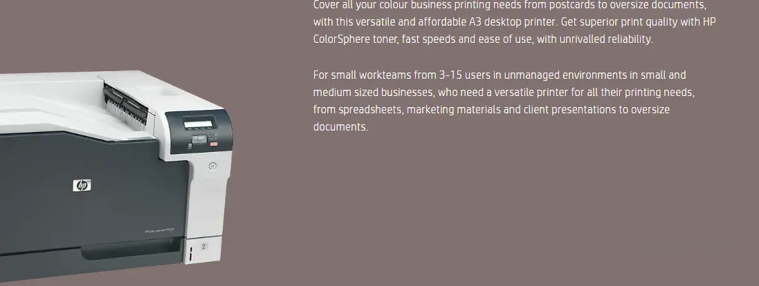 HP COLOR LASERJET ENT CP5225N PRINTER A3 CE711A