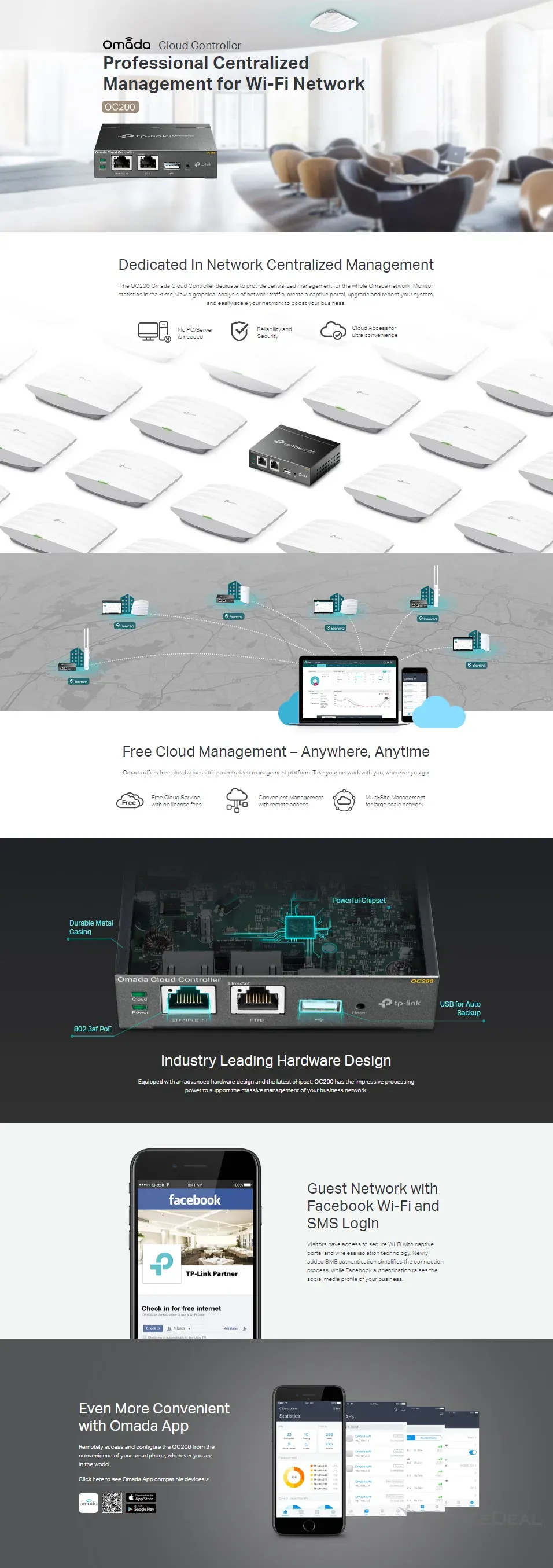 TP-Link OC200 Omada Cloud Controller OC200 |devicedeal