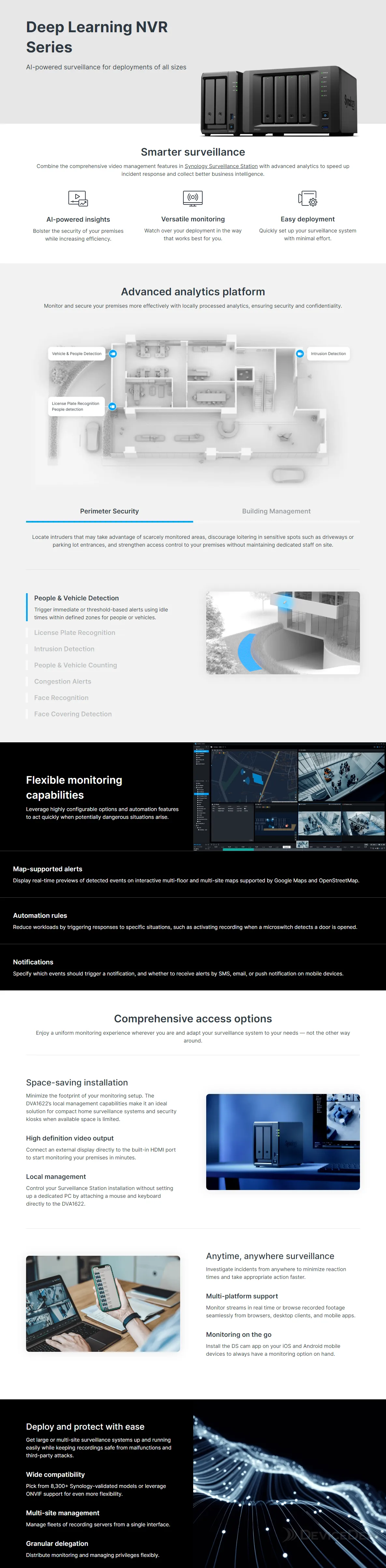 Synology Network Video Recorder DVA1622 , 2 Bay, utpo 16 Cameras, 8 ...