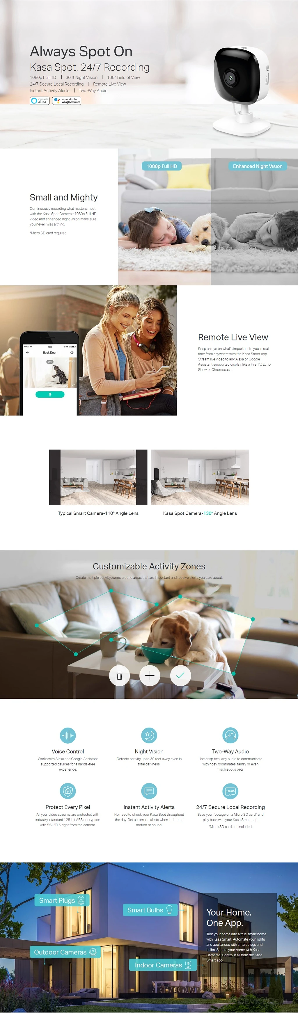 TP-LINK KC105 Kasa Spot, 24/7 Recording |DeviceDeal