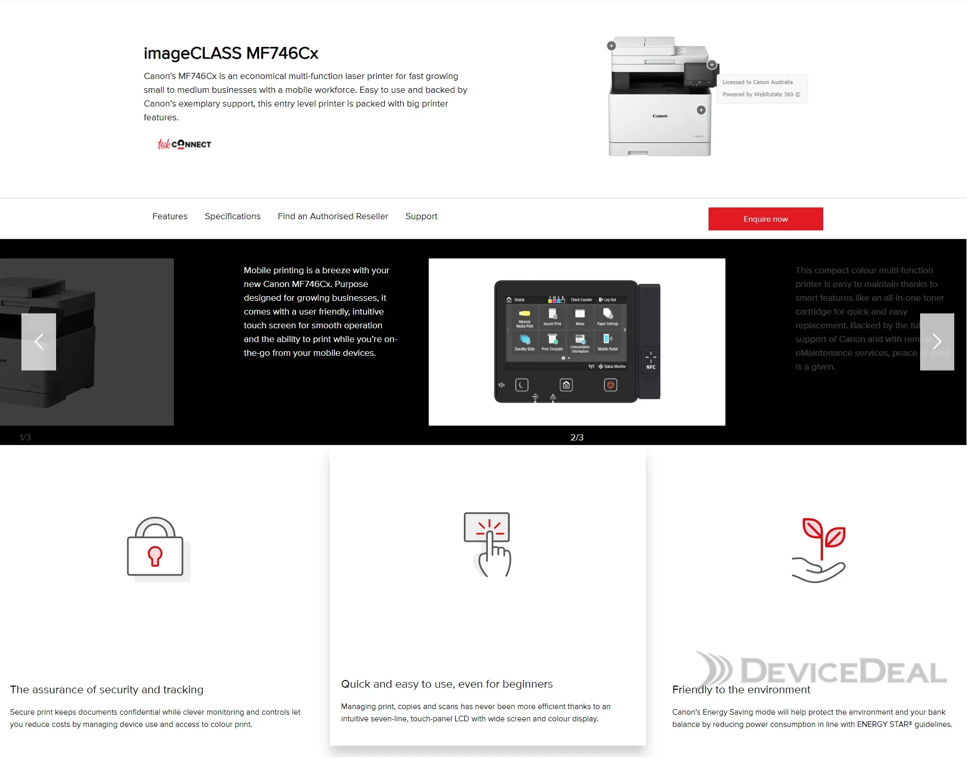 Canon imageCLASS MF746CX Colour Laser Multifunction