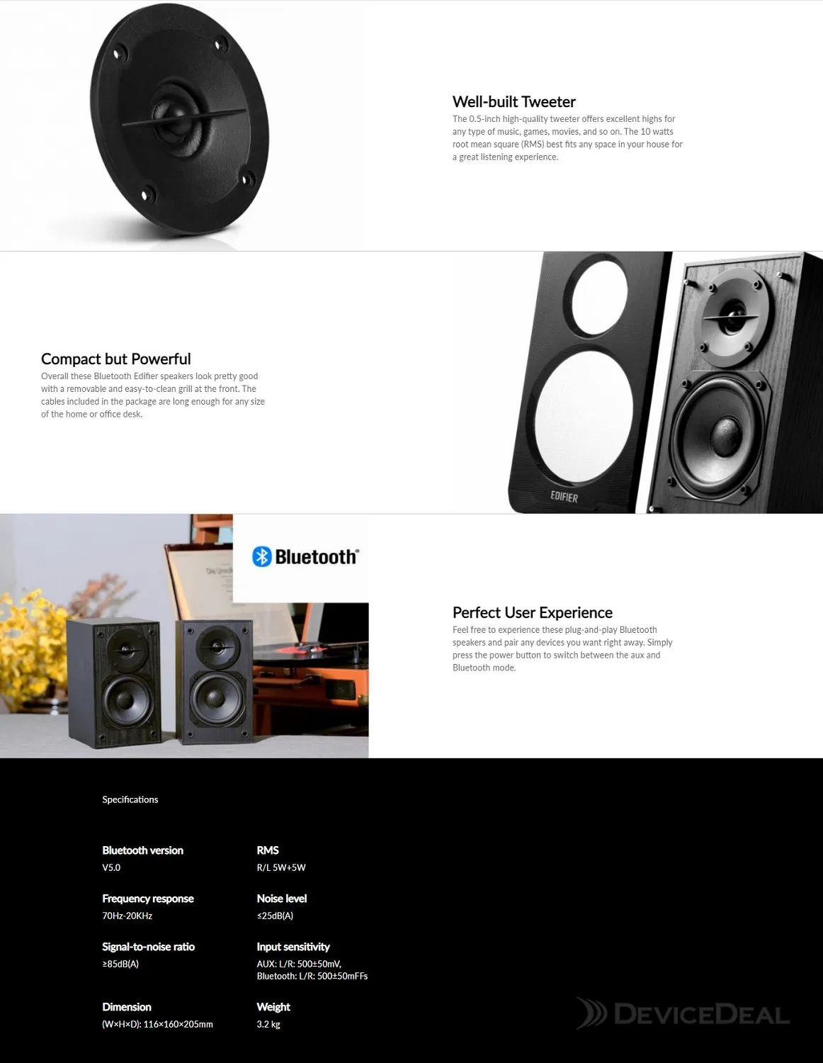 Edifier R33BT Active Bluetooth 5.0 Speakers |DeviceDeal