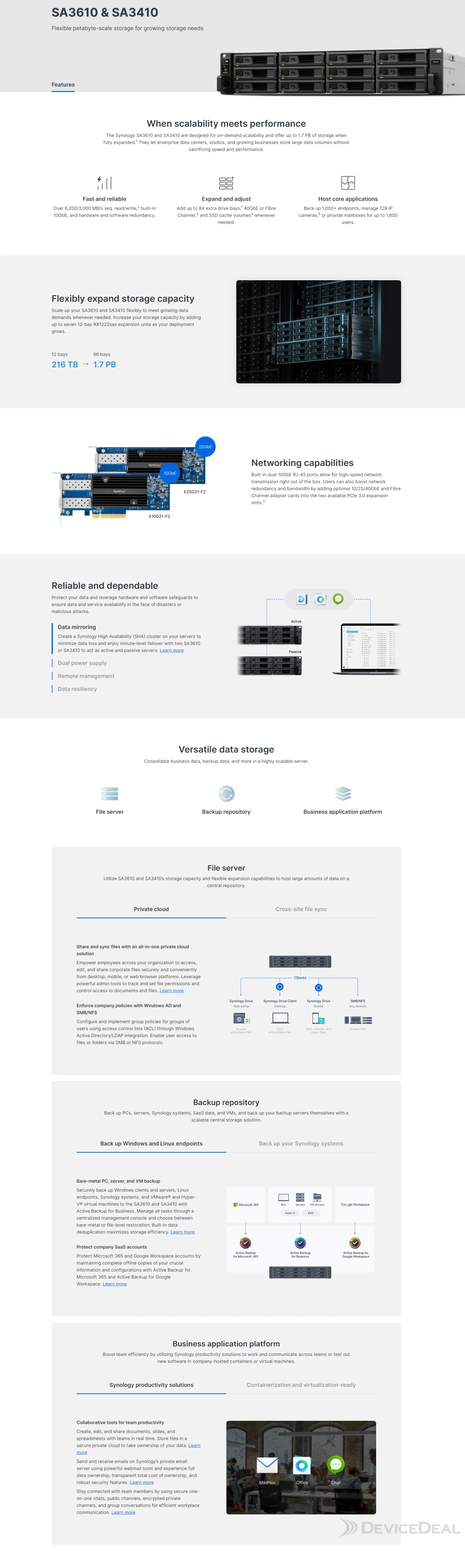 Synology RackStation SA3410 12-Bay Diskless NAS Xeon D-1541 2.1GHz 16GB ...