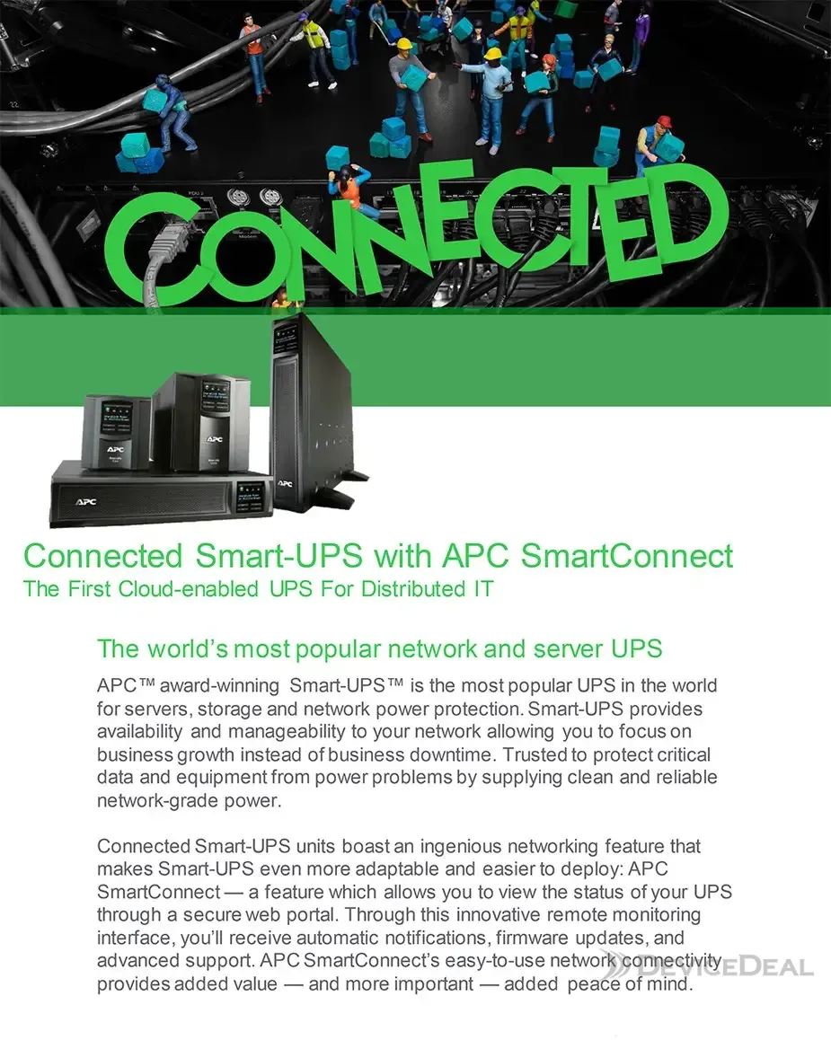 APC SMC1500IC Smart-UPS C 1500VA/900W Sinewave UPS with SmartConnect ...
