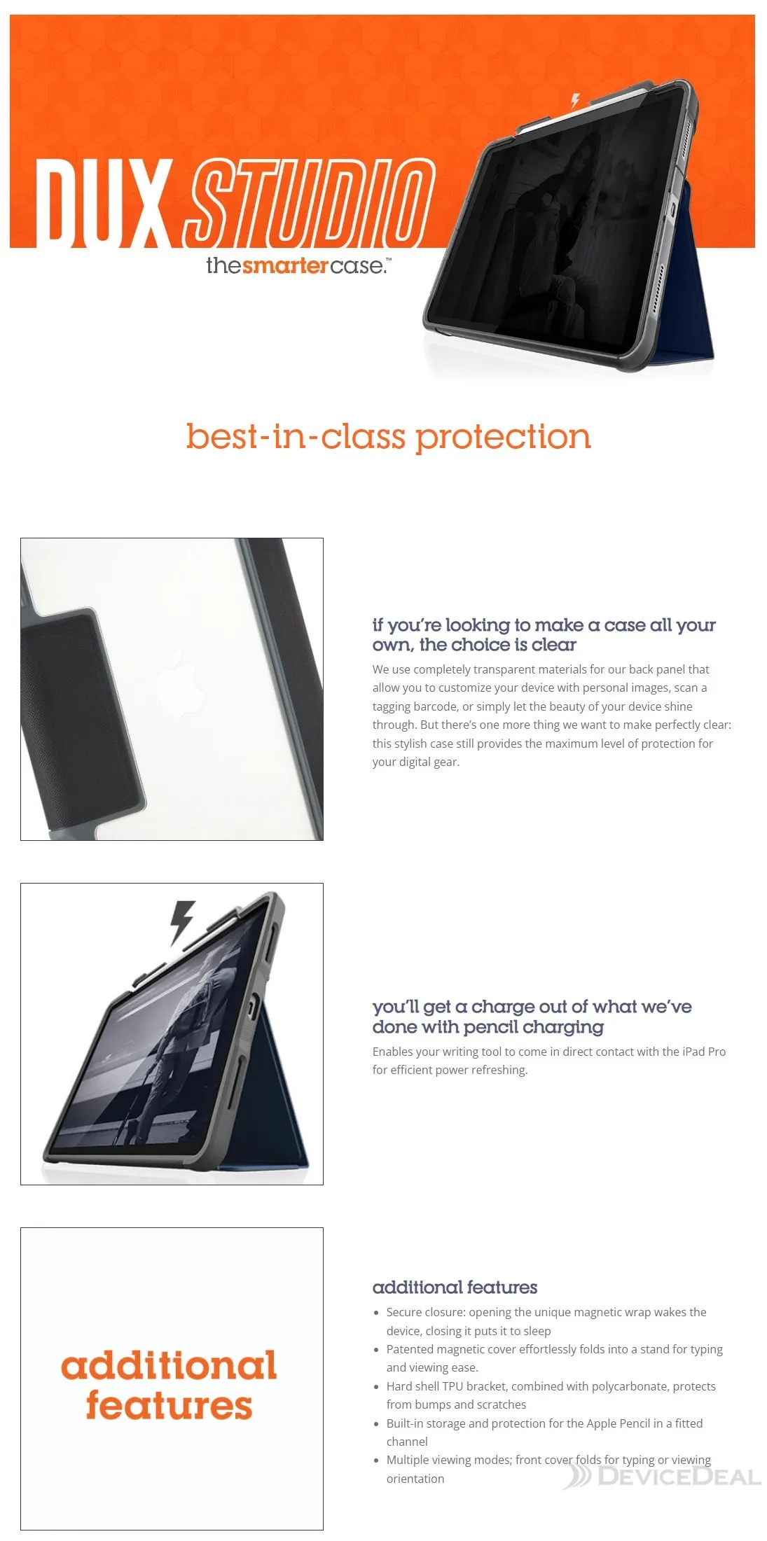 STM STUDIO (IPAD 9TH/8TH/7TH GEN) - GREY - STM-222-383JU-02 |DeviceDeal