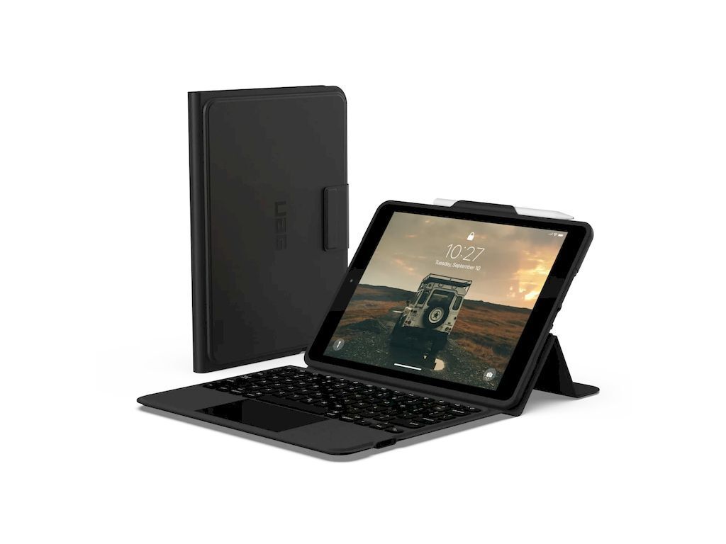 UAG Integrated Bluetooth Keyboard w/ trackpad Apple iPad 10.2' (7th Gen) Case - Black (124413114031