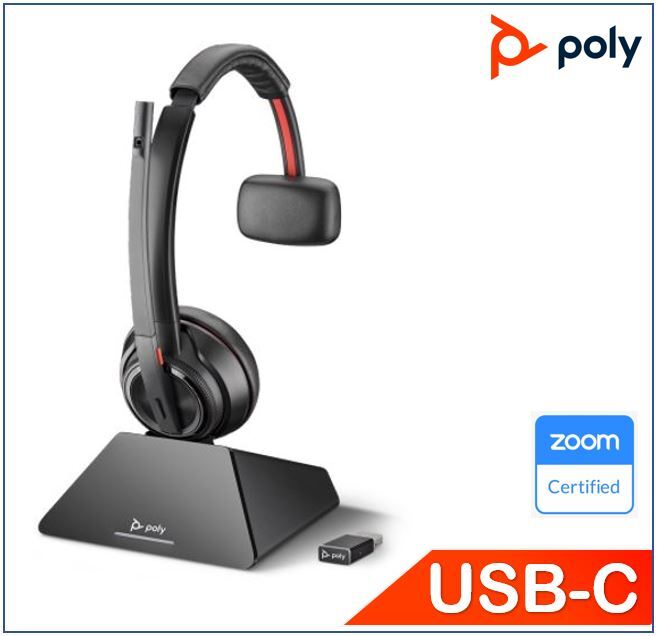 POLY/POLYCOM/PLANTRONICS SAVI S8210 UC, PC, D200 USB-C, OTH, MONO, DECT ...