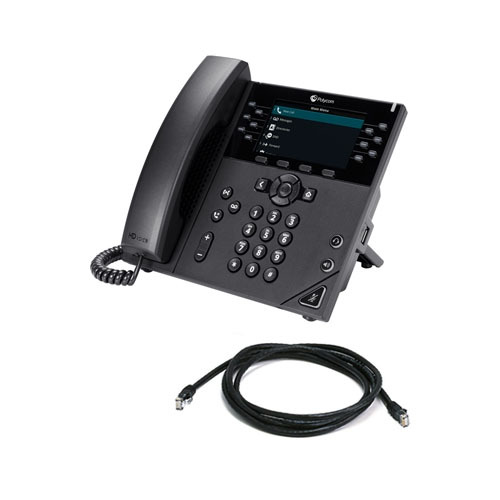 POLY/POLYCOM/PLANTRONICS VVX 450 Business IP Phone 2200-48840-025 ...