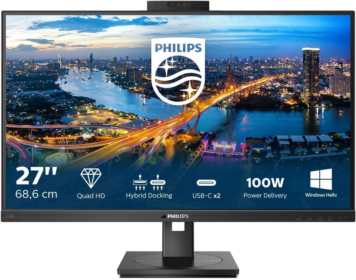 PHILIPS 27" DAISY CHAIN BUNDLE, 1X 276B1JH, USB-C DOCK, WEBCAM ...