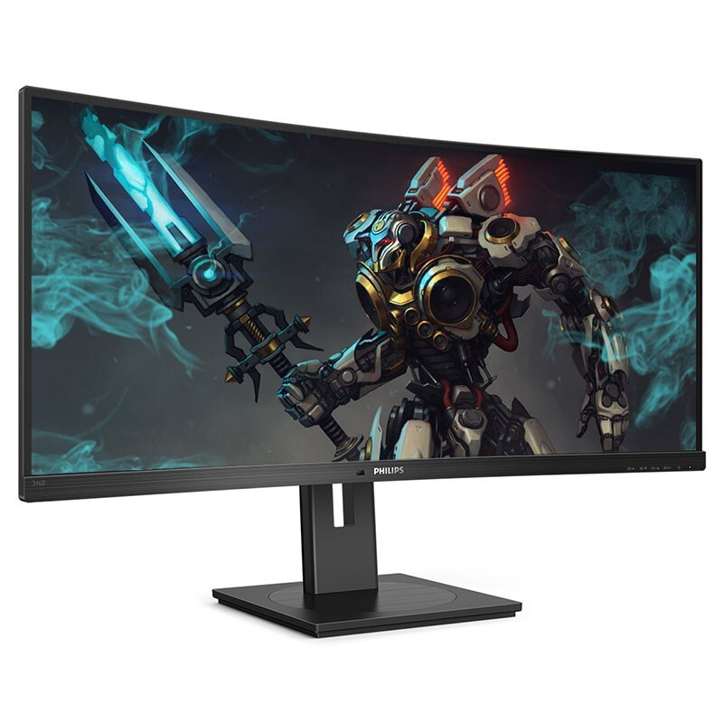 PHILIPS 34" (21:9) CURVE WQHD, HDMI, DP, RJ45, USB-C DOCK, H/ADJ, SPKR ...