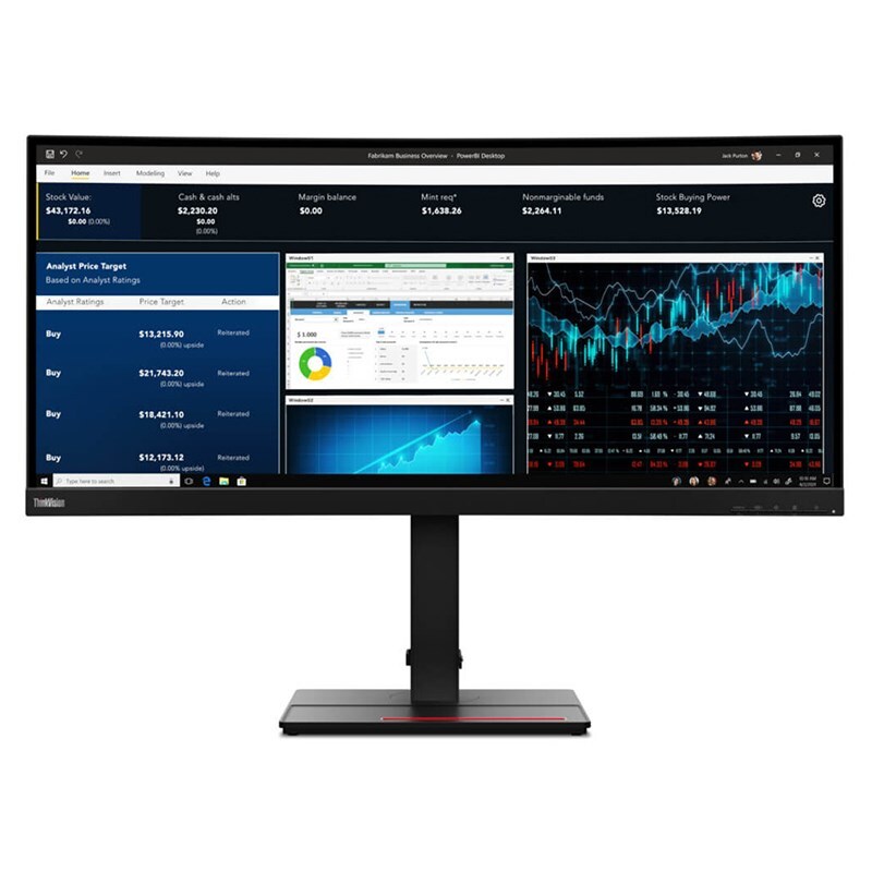 Lenovo ThinkVision P34w-20 34.1" WQHD Curved IPS Monitor |DeviceDeal