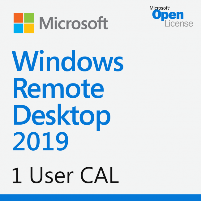 Microsoft Windows Server Remote Desktop 2019 User CAL, OLP 1 License No ...