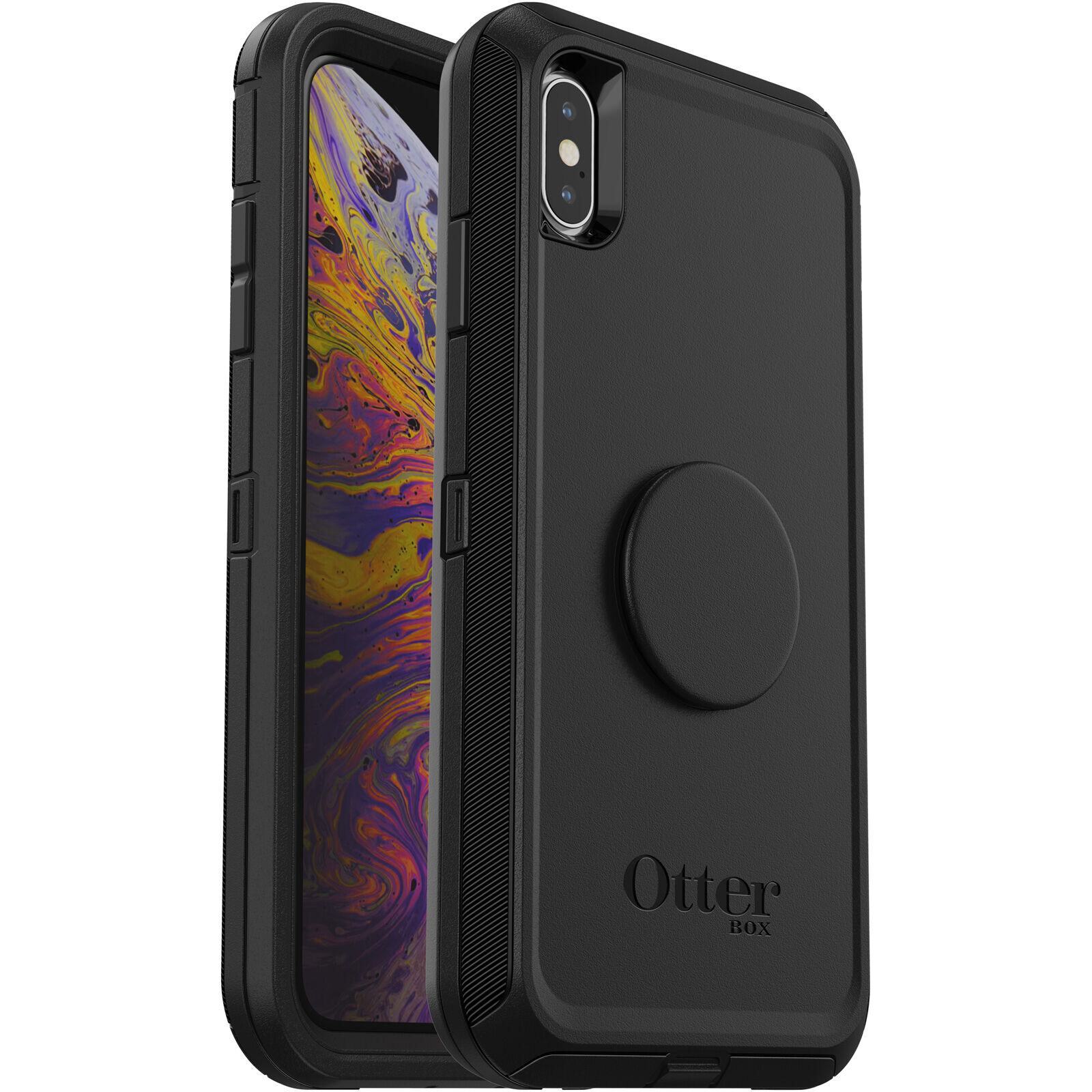 OtterBox Apple iPhone Xs Max Otter + Pop Defender Series Case - Black ...