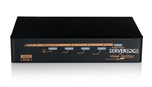 SERVEREDGE 4-Port HDMI Video Splitter with Signal Auto detect & HDCP ...