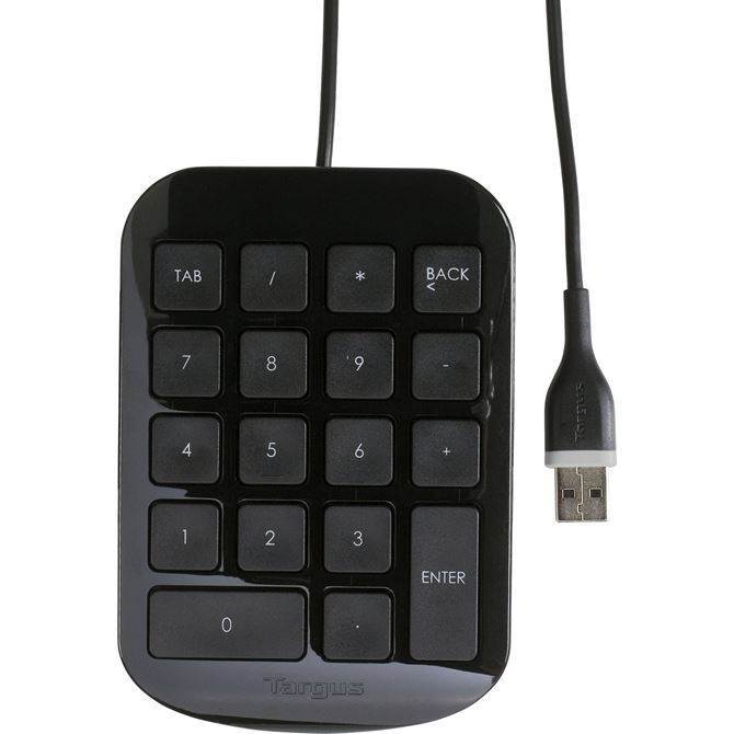 Targus Numeric Keypad with USB Corded, Fits PC/Mac/Chrome - Full size ...