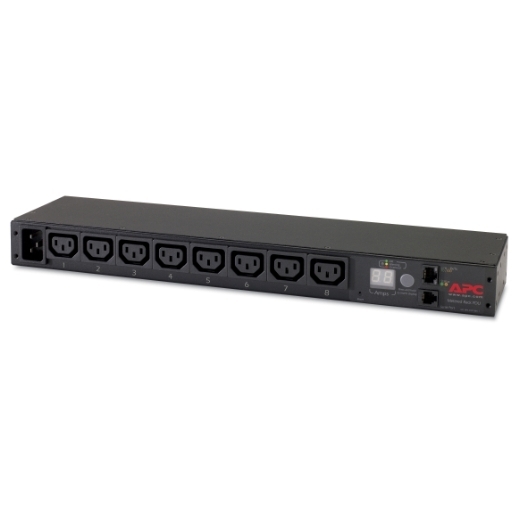 APC Rack PDU, Metered, 1U, 16A, 208/230V, (8) C13 | DeviceDeal