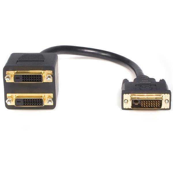 Astrotek DVI-D Splitter Cable 24+1 pins Male to 2x Female Gold Plated ...