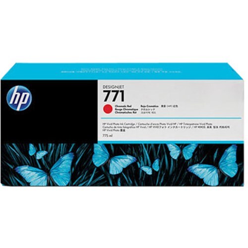 Hewlett Packard 771 CHROMATIC RED DESIGNJET 775ML INK B6Y00A