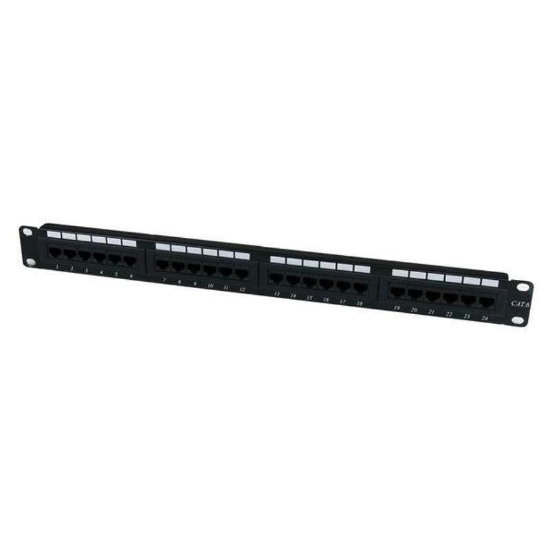 StarTech 1U 24 port Network Patch Panel 110 Rack Mount Patch Panel ...