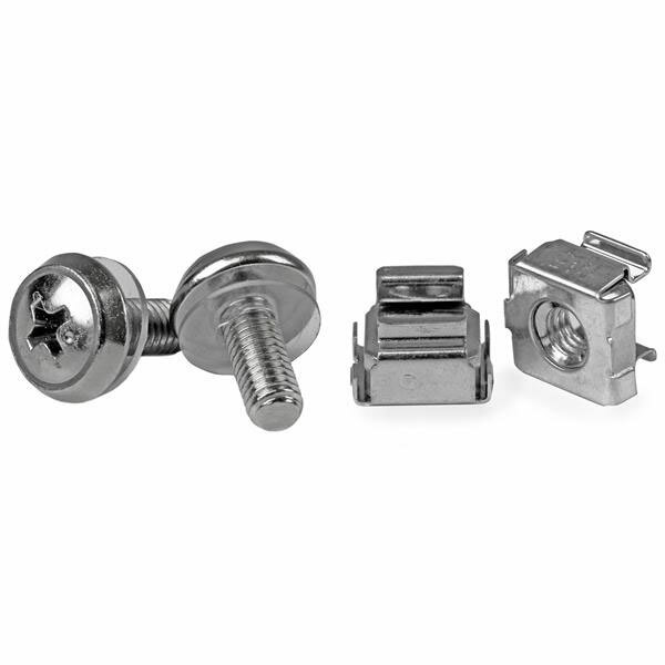 StarTech 50 Pkg M5 Mounting Screws and Cage Nuts CABSCREWM5