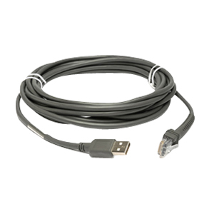 Zebra CABLE - USB: SERIES A CONNECTOR 15FT. (4.6M) STRAIGHT - CBA-U10 ...