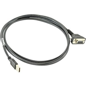 Zebra USB CABLE ASSEMBLY: 9-PIN FEMALE STRAIGHT SCANNER CONNECTOR 6FT ...