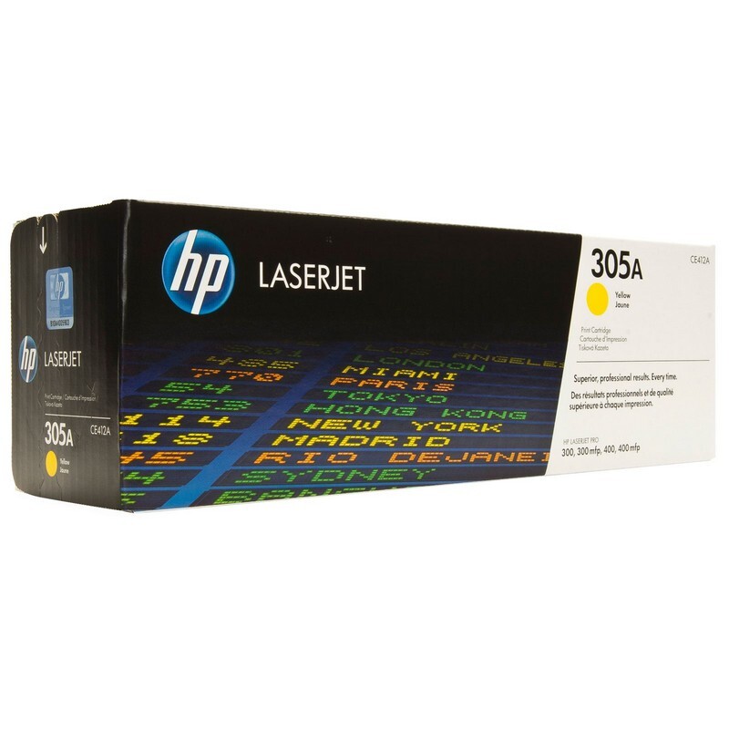HP 305A Yellow LaserJet Toner Cartridge (CE412A)