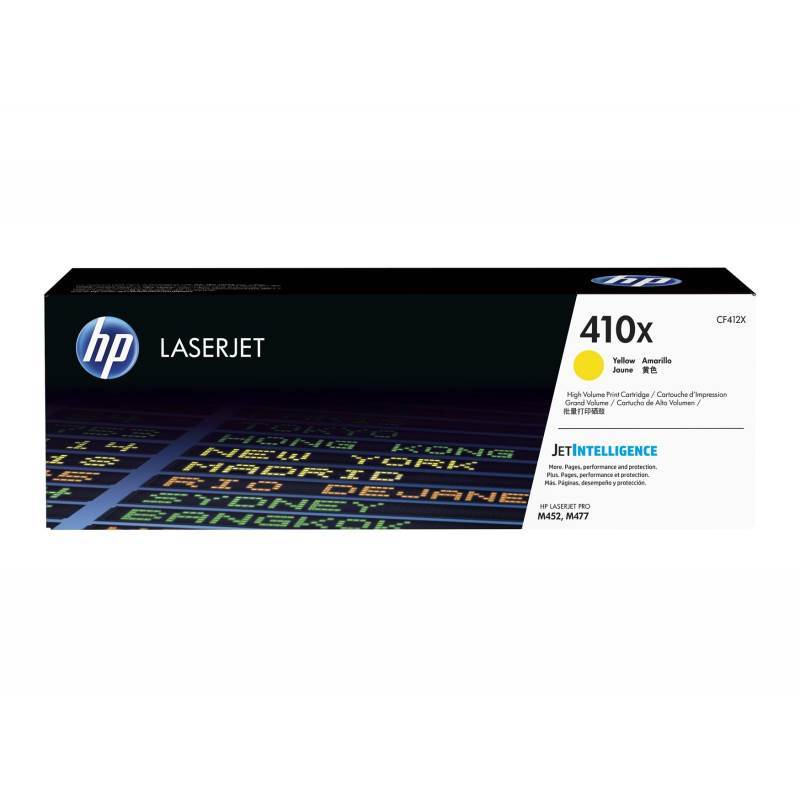 HP 410X High Yield Yellow Original LaserJet Toner Cartridge (CF412X) CF412X